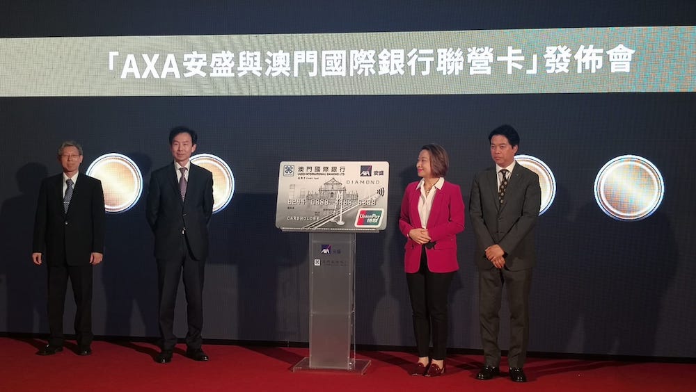 AXA Macau and Luso International launch co-branded MOP/HKD/RMB credit card