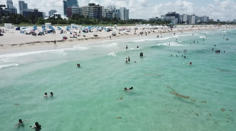 MBtv: Miami's South Beach packed despite Florida COVID-19 surge